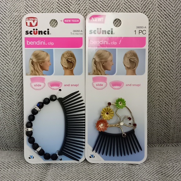 scunci | Accessories | Scunci Bendini Clip Medium With Jewels Slide ...